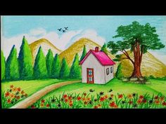 Spring Landscape Drawing at PaintingValley.com | Explore collection of ...