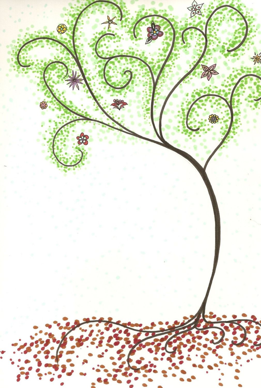 Spring Tree Drawing at PaintingValley.com | Explore collection of ...