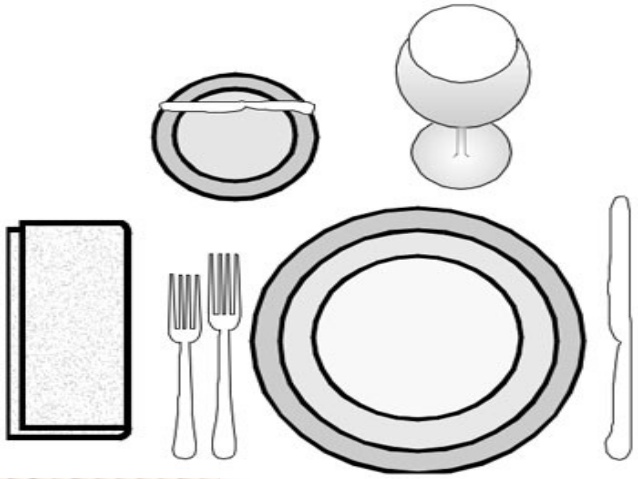 Table Setting Drawing at PaintingValley.com | Explore collection of ... Table Setting Drawing at PaintingValley.com | Explore collection of ...