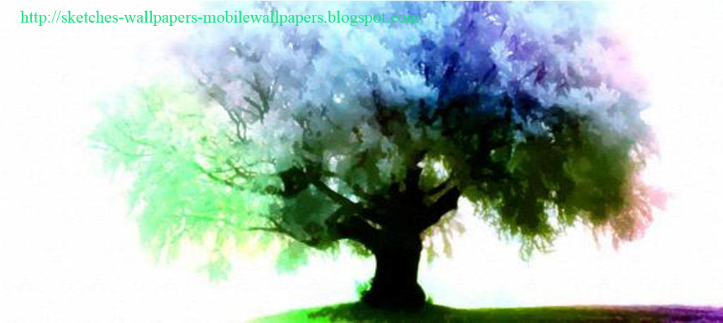 Tree Drawing Wallpaper at PaintingValley.com | Explore collection of ...