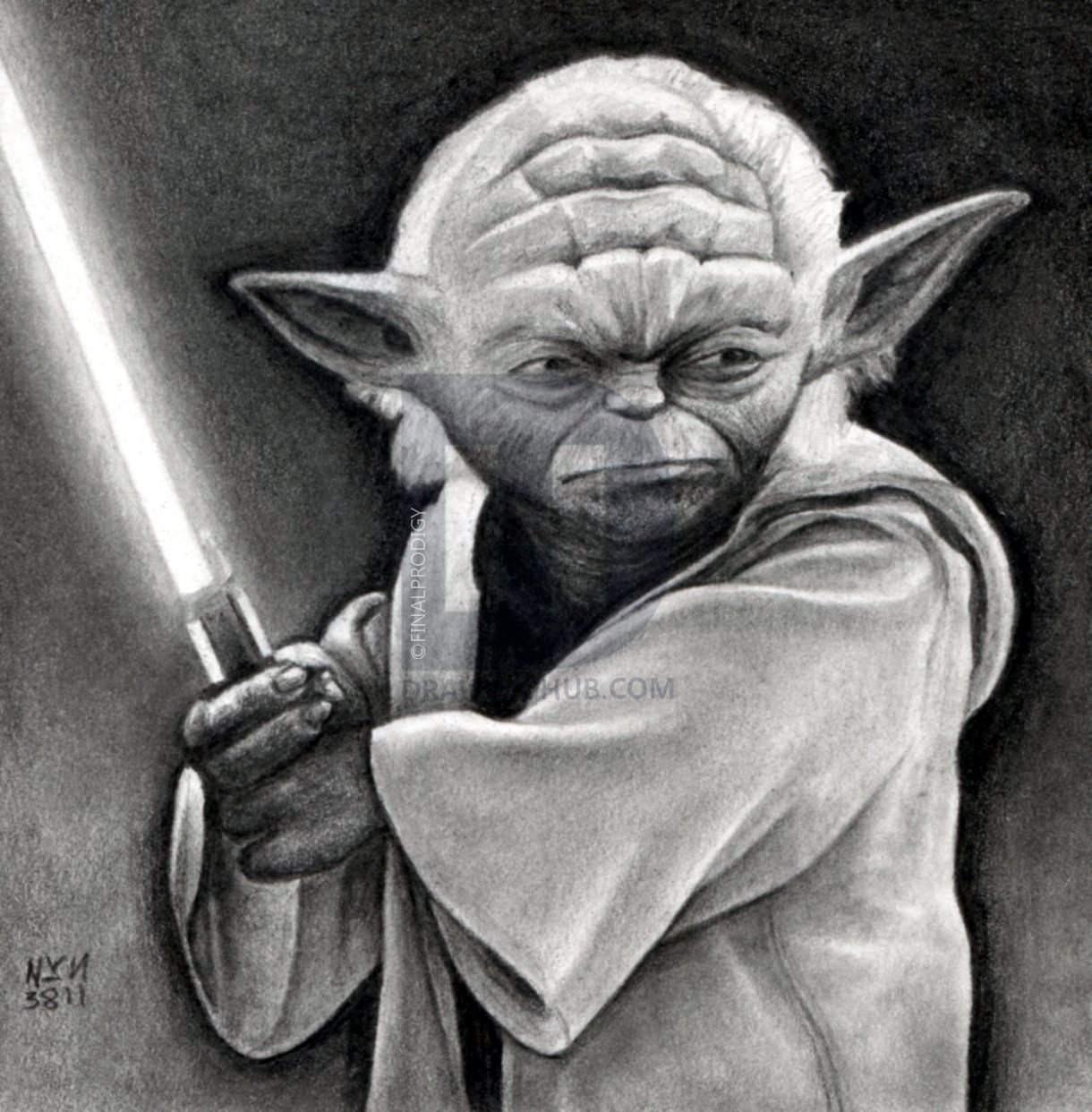 Yoda Pencil Drawing at PaintingValley.com | Explore collection of Yoda Pencil Drawing
