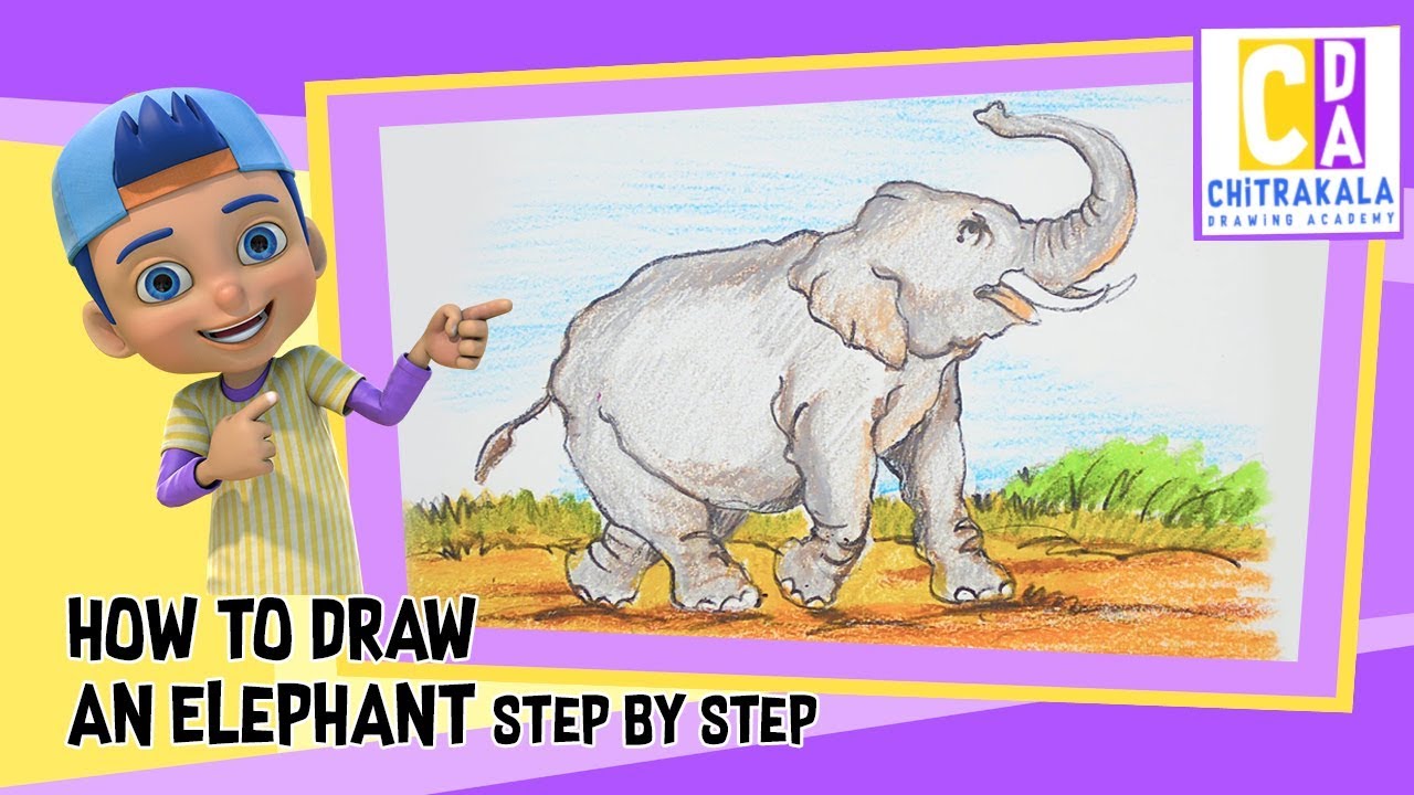 Youtube Elephant Drawing at PaintingValley.com | Explore collection of ...