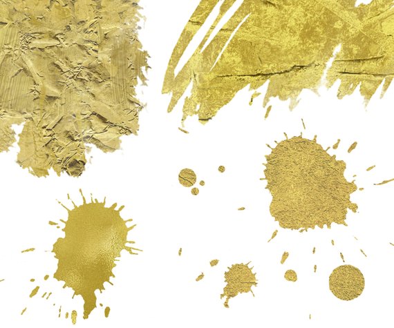 Gold Watercolor Splash at PaintingValley.com | Explore collection of ...