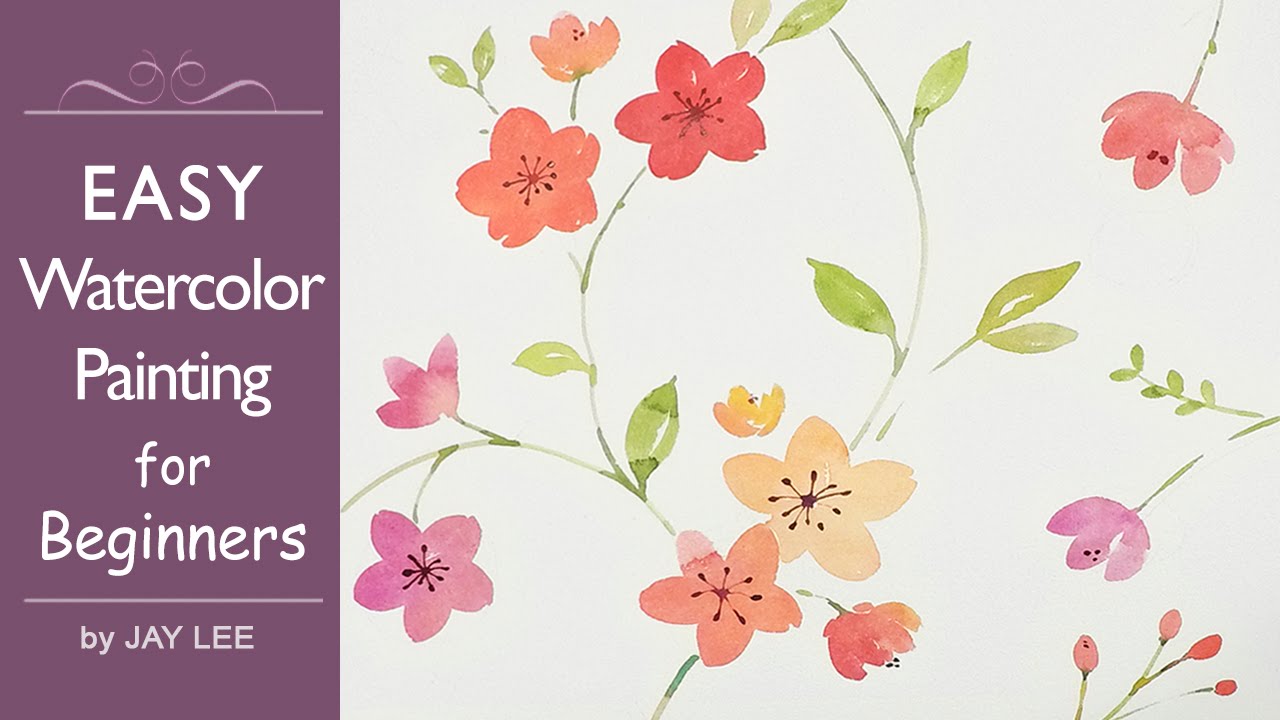Watercolor Flowers For Beginners at PaintingValley.com | Explore ...
