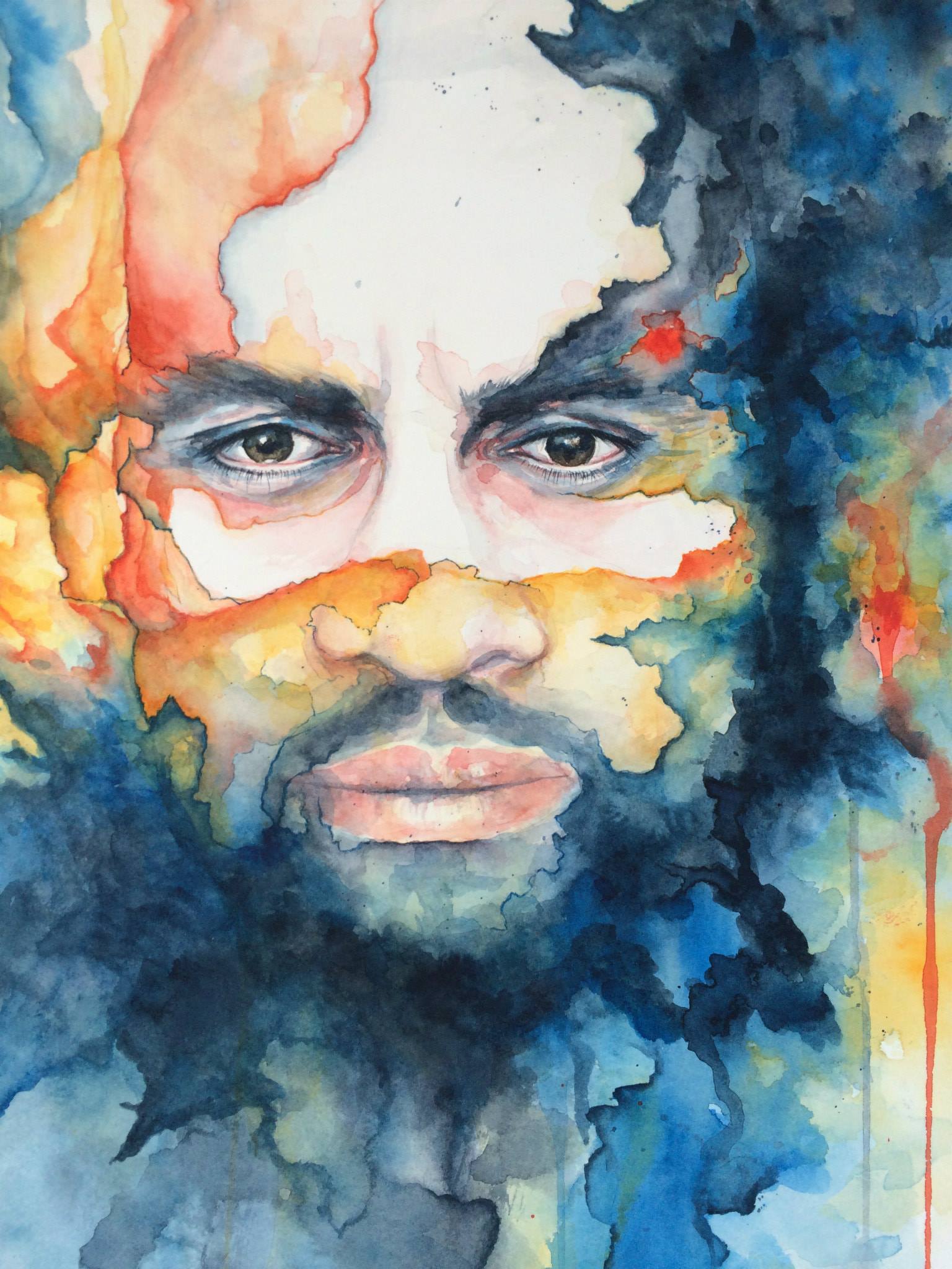 Watercolor Portrait at PaintingValley.com | Explore collection of ...