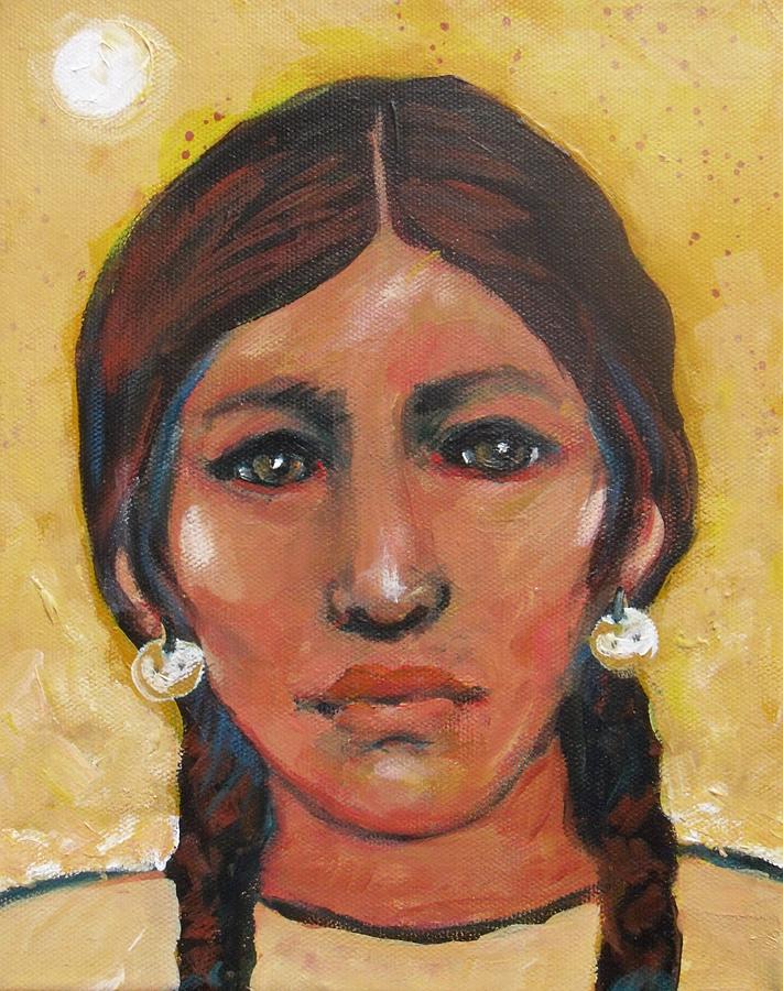American Indian Girl Painting at PaintingValley.com | Explore ...