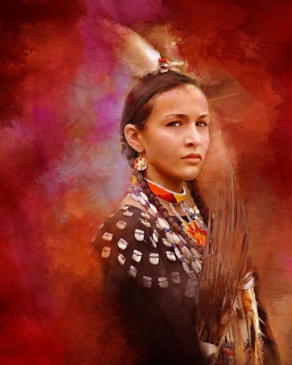 American Indian Oil Painting at PaintingValley.com | Explore collection ...