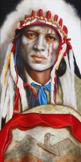 American Indian Oil Painting at PaintingValley.com | Explore collection ...