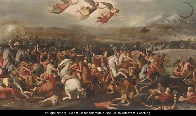 Battle Of Milvian Bridge Painting at PaintingValley.com | Explore collection of Battle Of ...