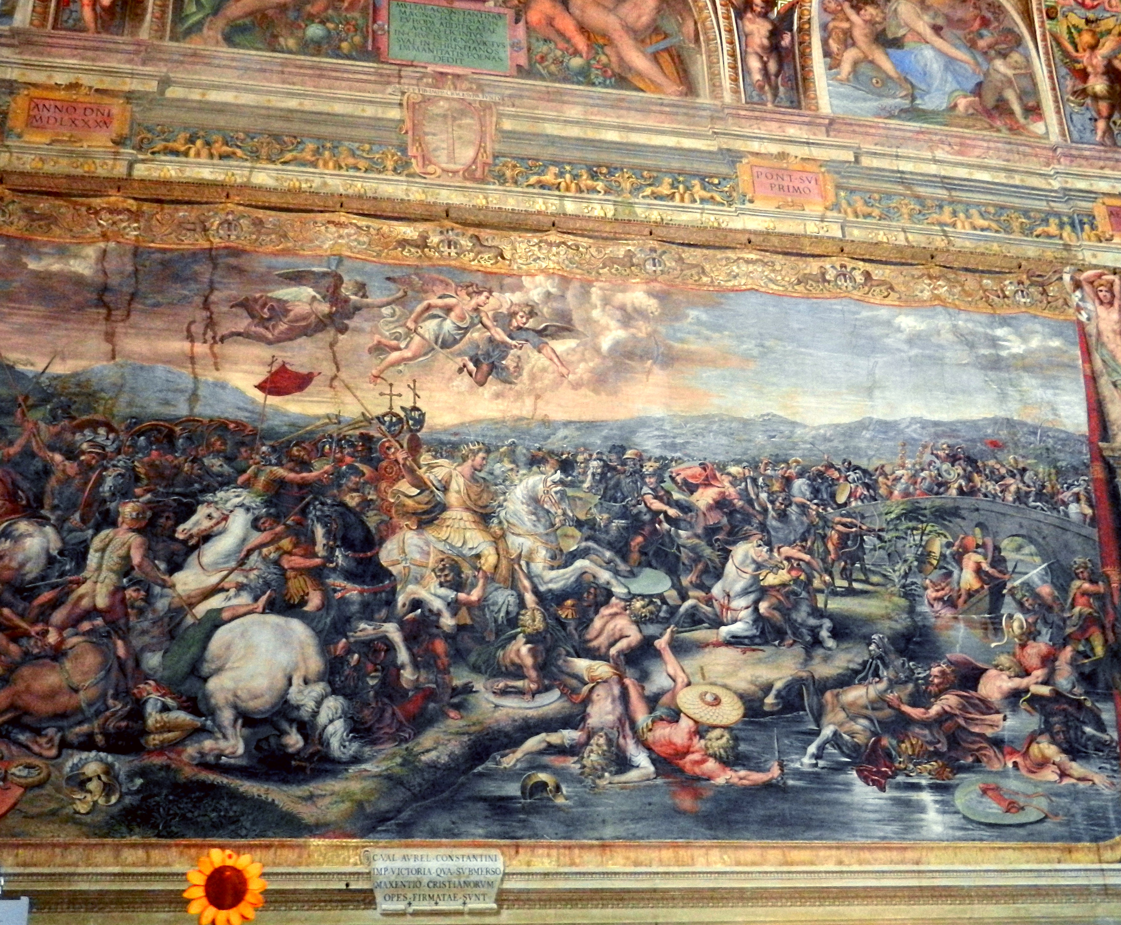 Battle Of Milvian Bridge Painting at PaintingValley.com | Explore collection of Battle Of ...