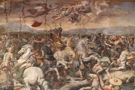 Battle Of Milvian Bridge Painting at PaintingValley.com | Explore collection of Battle Of ...