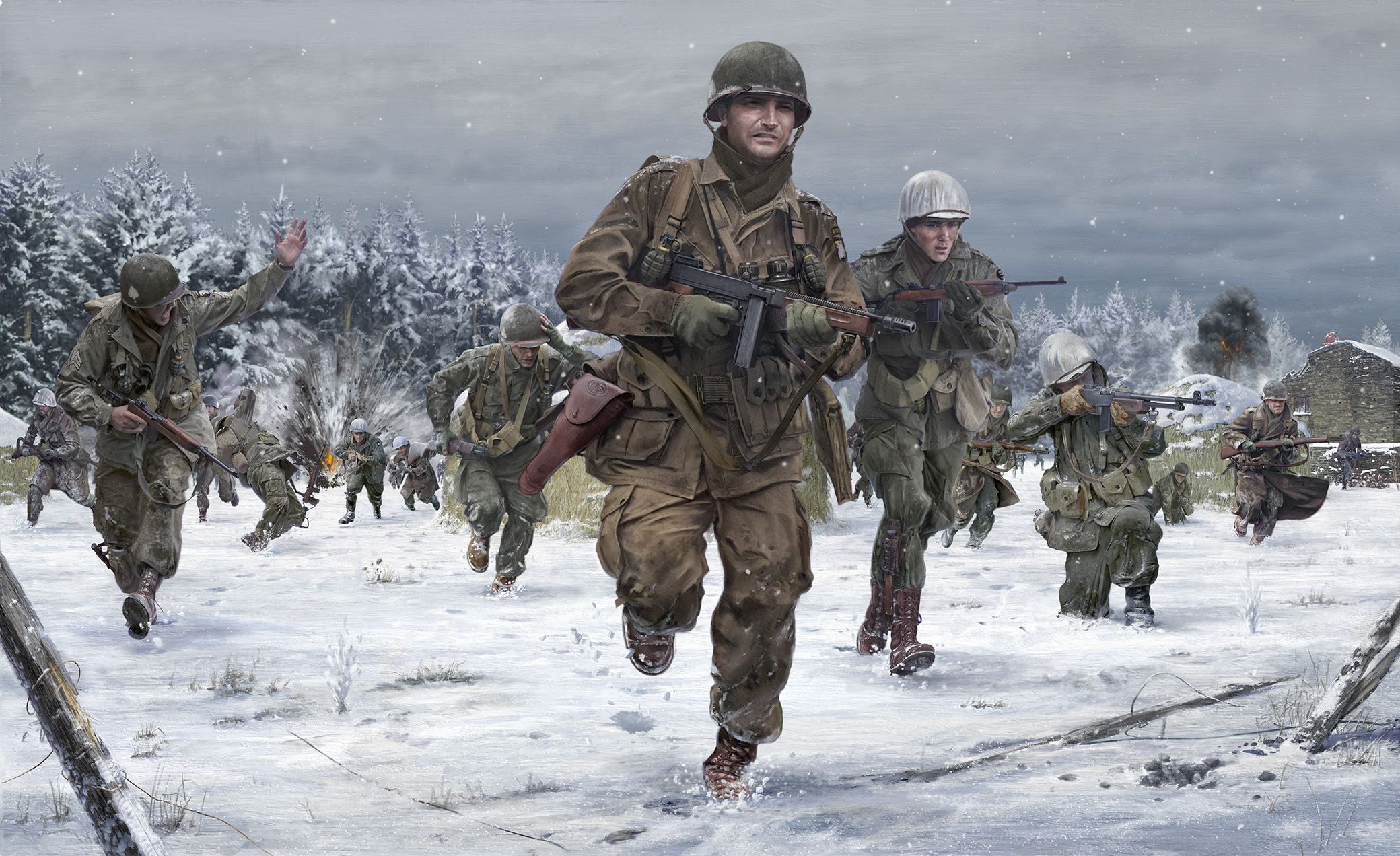 Battle Of The Bulge Painting at PaintingValley.com | Explore collection ...