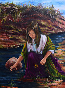 Beautiful Native American Woman Painting at PaintingValley.com ...