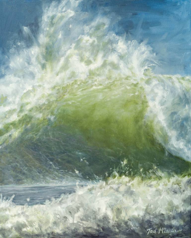 Big Wave Painting at PaintingValley.com | Explore collection of Big ...