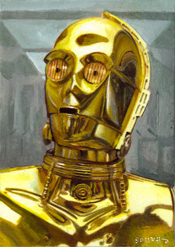 C3po Painting at PaintingValley.com | Explore collection of C3po Painting