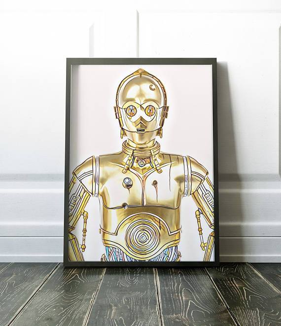 C3po Painting at PaintingValley.com | Explore collection of C3po Painting