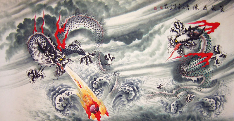 Chinese Dragon Painting Traditional at PaintingValley.com | Explore ...