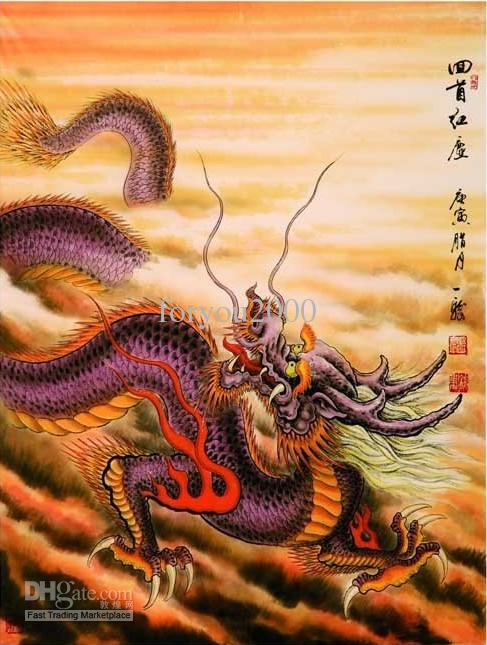 Chinese Dragon Painting Traditional at PaintingValley.com | Explore ...