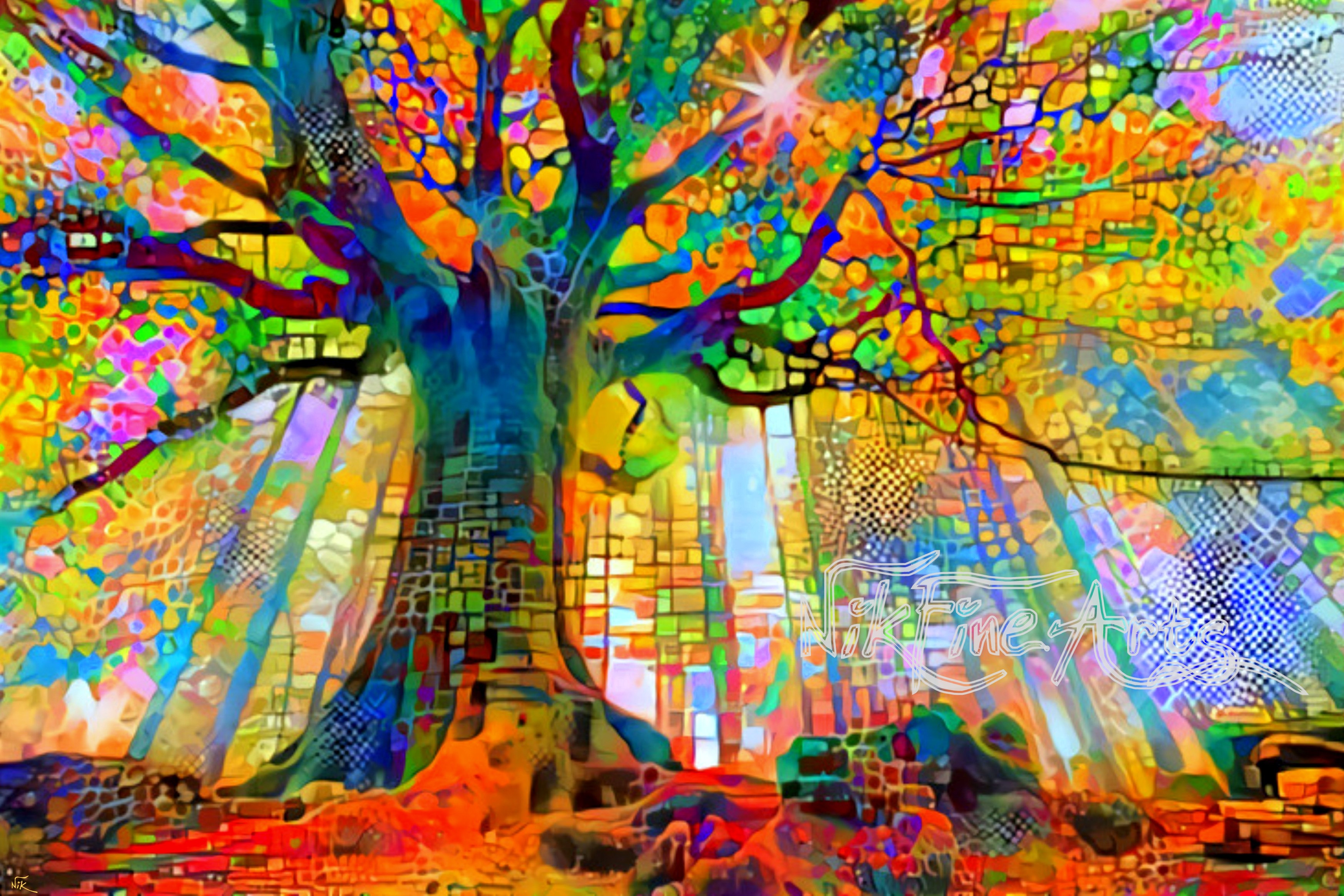 Colorful Tree Painting At PaintingValley Explore Collection Of Colorful Tree Painting At PaintingValley Explore Collection Of