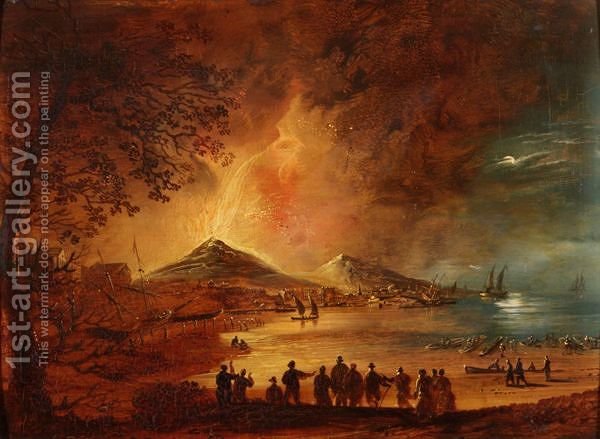 Eruption Of Vesuvius Painting at PaintingValley.com | Explore ...