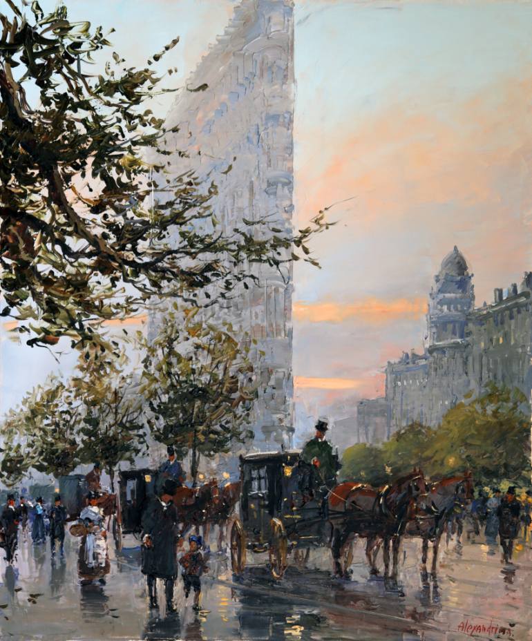 Flatiron Building Painting at PaintingValley.com | Explore collection ...