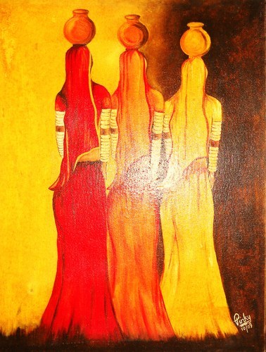Indian Abstract Painting at PaintingValley.com | Explore collection of ...