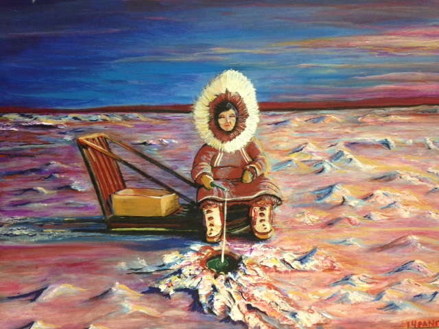Inuit Painting at PaintingValley.com | Explore collection of Inuit Painting