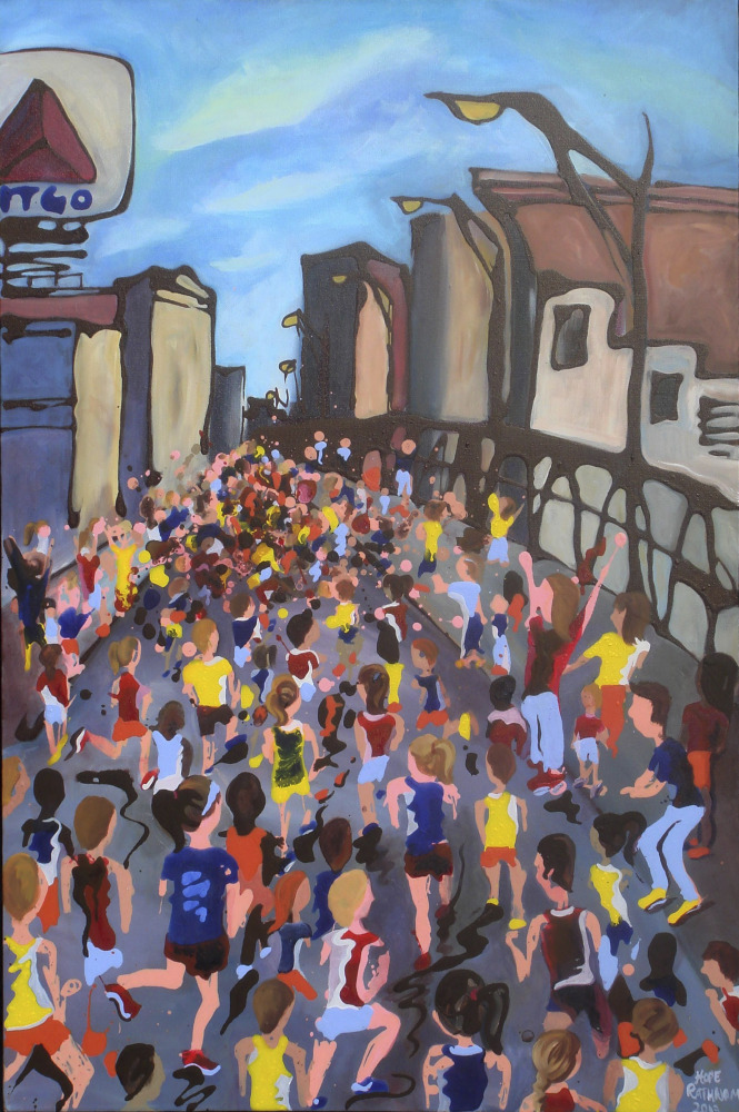 Marathon Painting at PaintingValley.com | Explore collection of ...