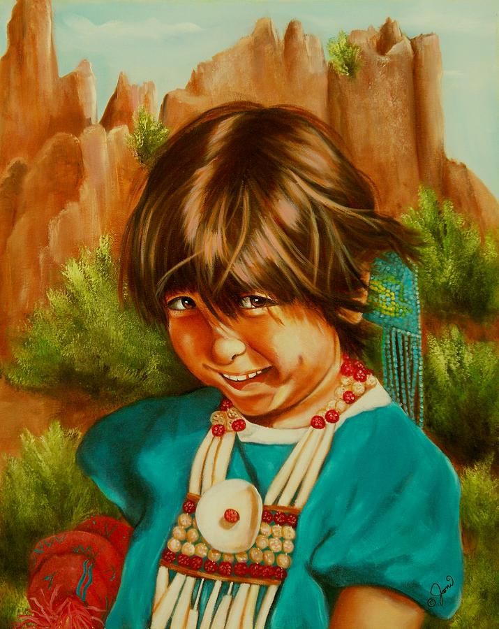 Native American Girl Painting at PaintingValley.com | Explore ...