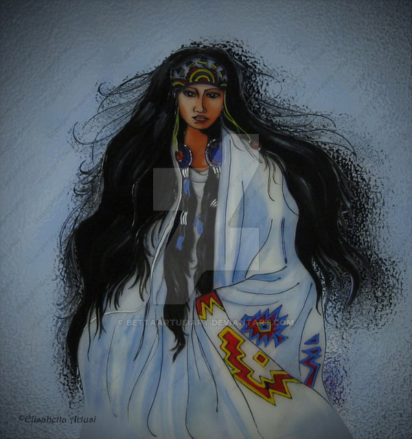 Native American Girl Painting at PaintingValley.com | Explore ...