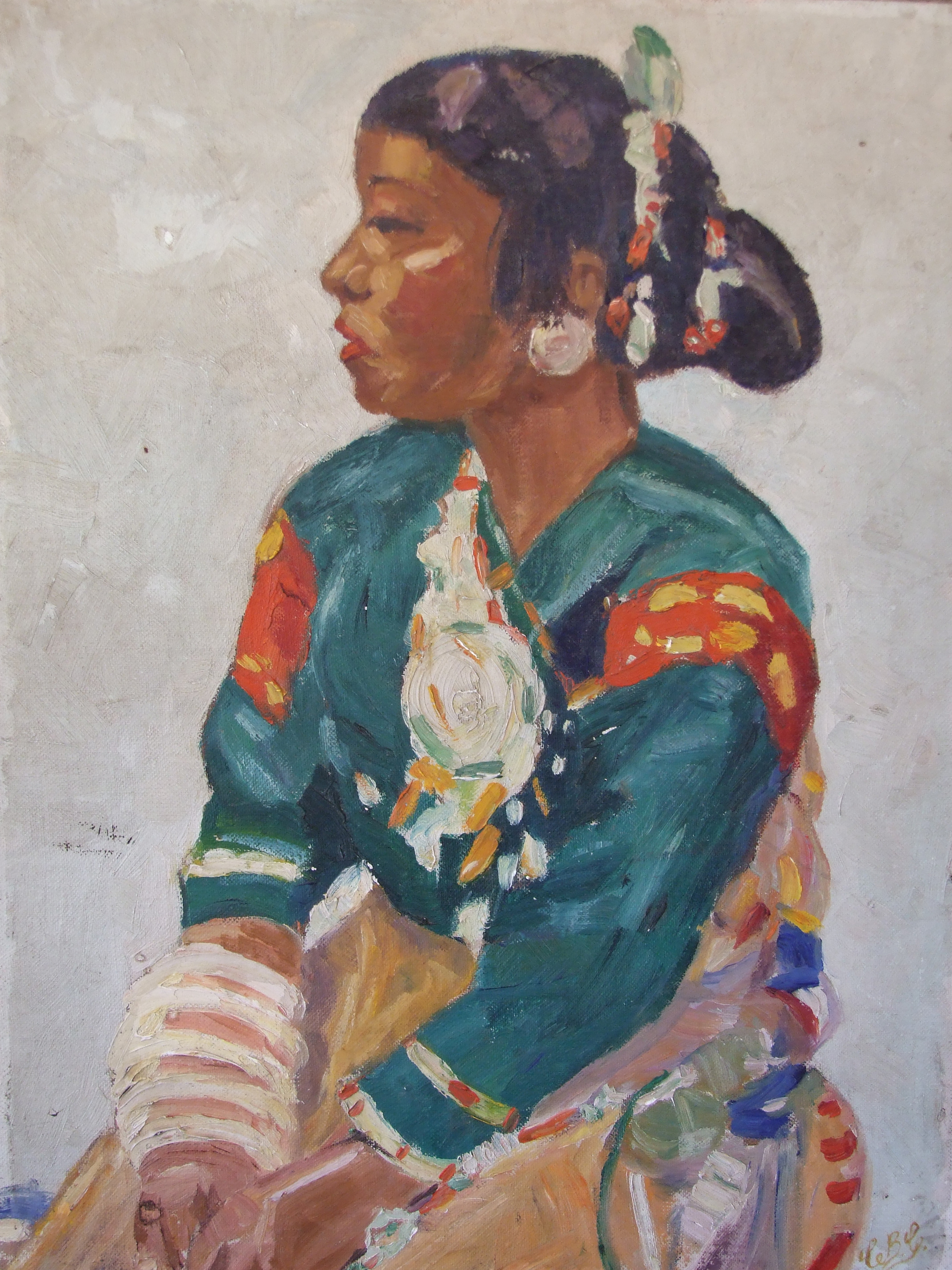 Native American Girl Painting at PaintingValley.com | Explore ...