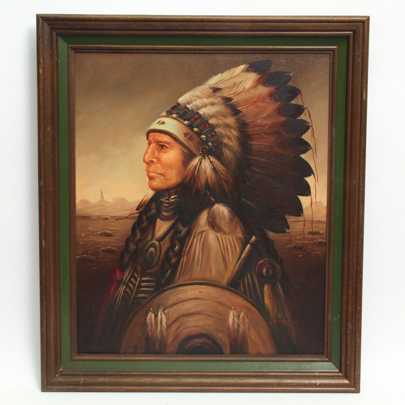 Native American Oil Painting at PaintingValley.com | Explore collection ...