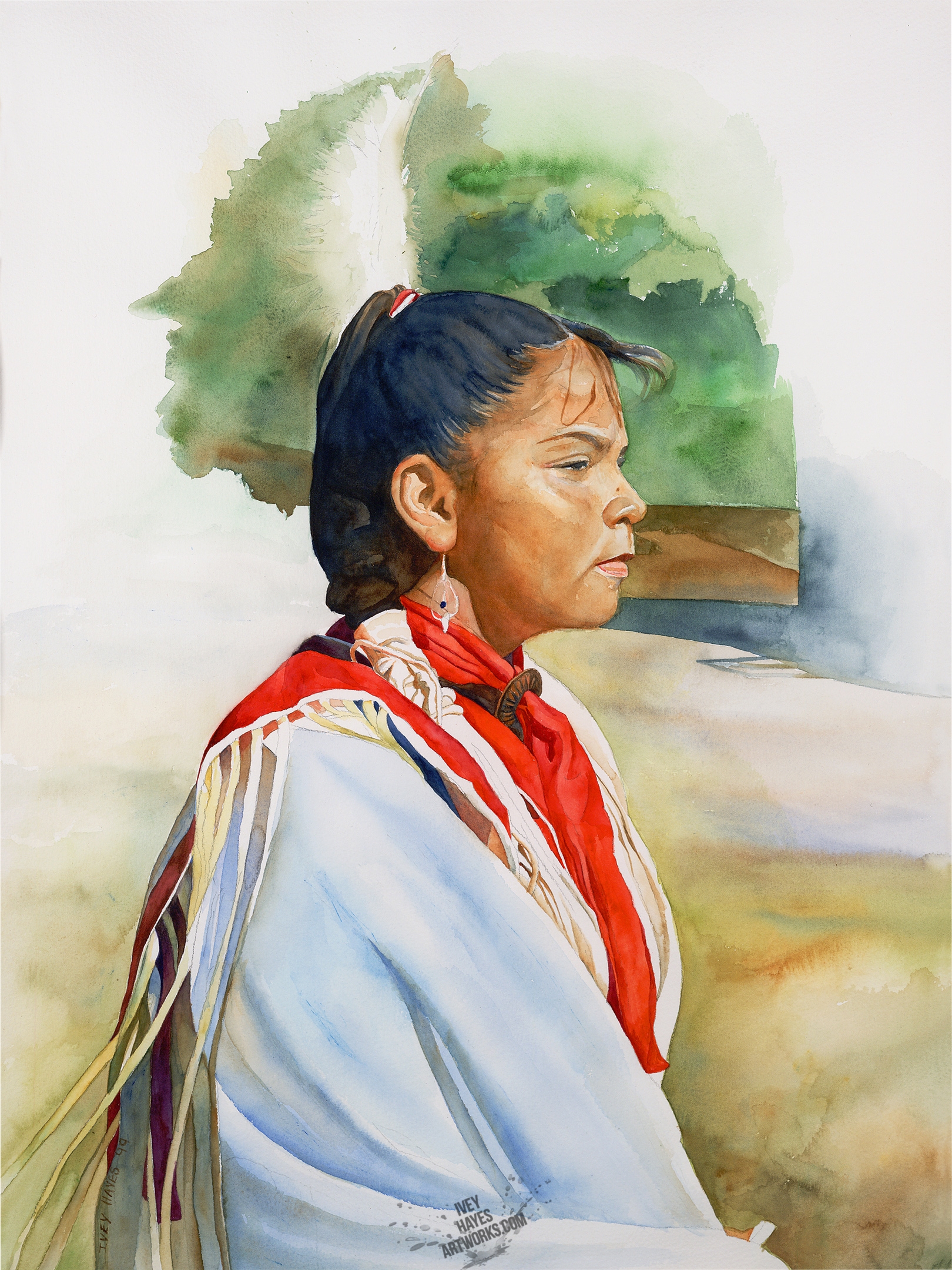 Native American Woman Painting at PaintingValley.com | Explore ...