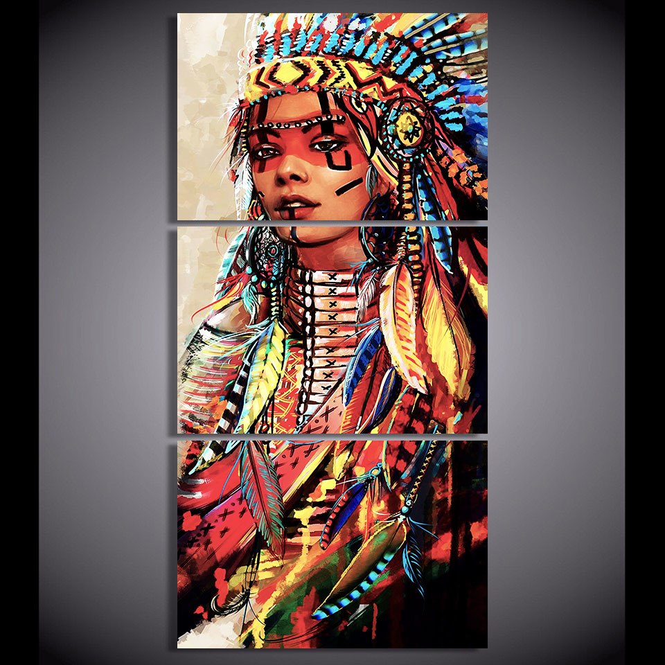 Native American Woman Painting at PaintingValley.com | Explore ...