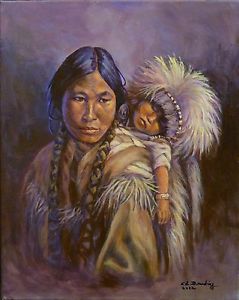 Native Woman Painting at PaintingValley.com | Explore collection of ...