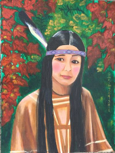 Native Woman Painting at PaintingValley.com | Explore collection of ...