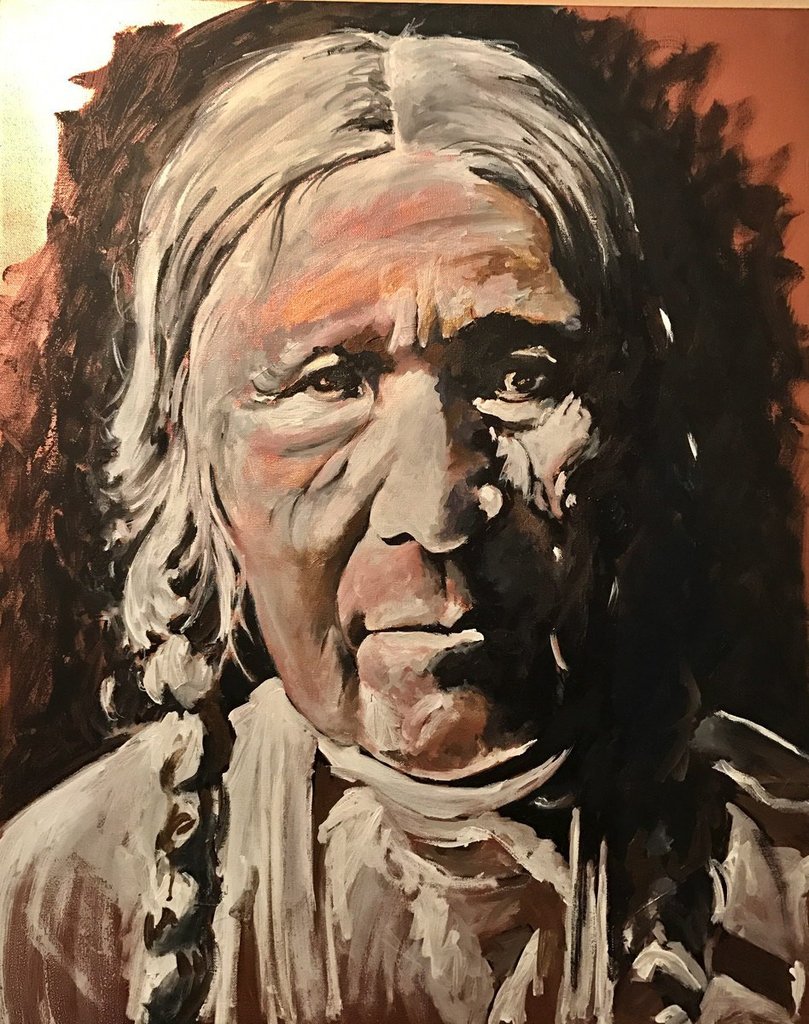 Native Woman Painting at PaintingValley.com | Explore collection of ...