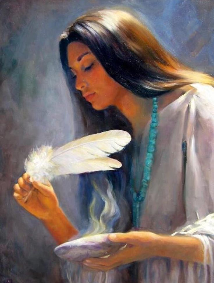 Native Woman Painting at PaintingValley.com | Explore collection of ...