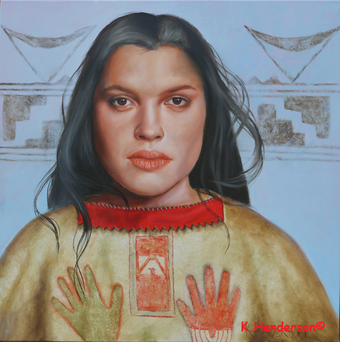Native Woman Painting at PaintingValley.com | Explore collection of ...