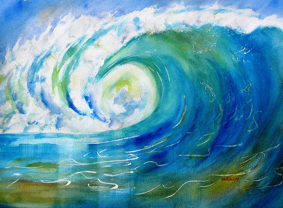 Ocean Watercolor Painting at PaintingValley.com | Explore collection of ...