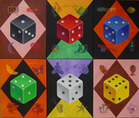 Painting Dice at PaintingValley.com | Explore collection of Painting Dice