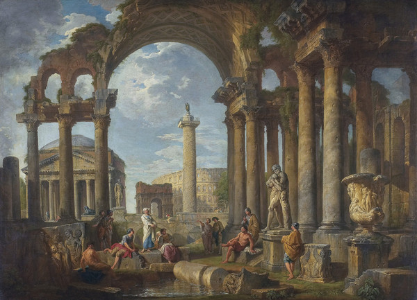 Roman Ruins Painting at PaintingValley.com | Explore collection of Roman Ruins Painting
