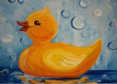 Rubber Duck Painting at PaintingValley.com | Explore collection of ...
