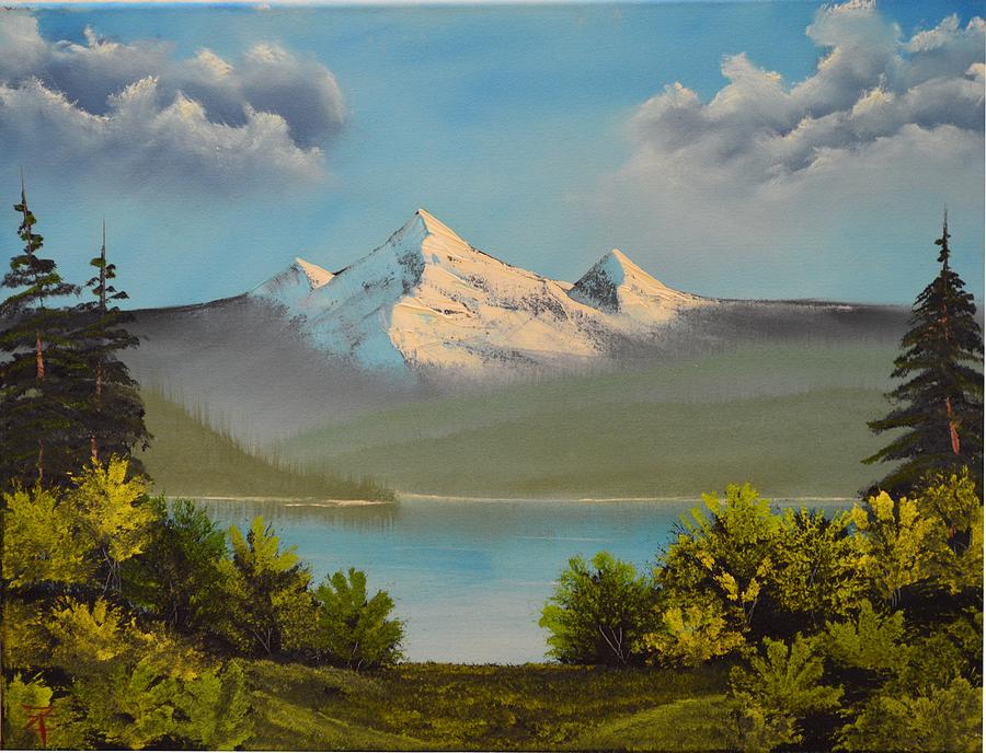 Snow Mountain Painting at PaintingValley.com | Explore collection of ...
