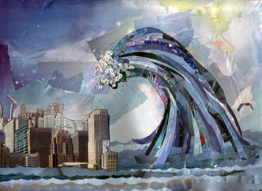 Tidal Wave Painting at PaintingValley.com | Explore collection of Tidal ...