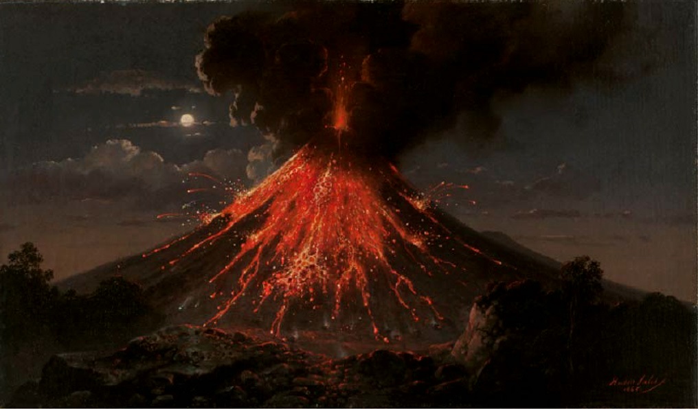 Volcano Eruption Painting at PaintingValley.com | Explore collection of ...