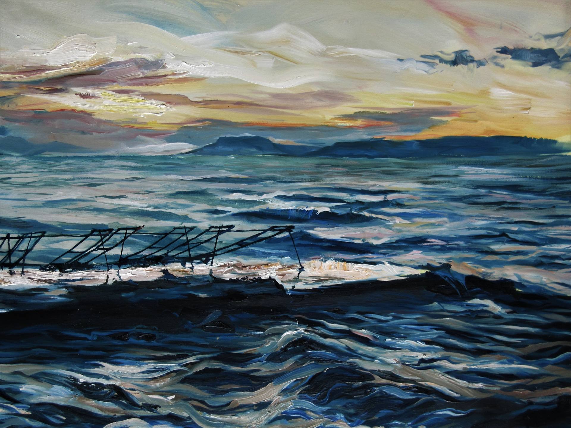 Water Wave Painting at PaintingValley.com | Explore collection of Water ...