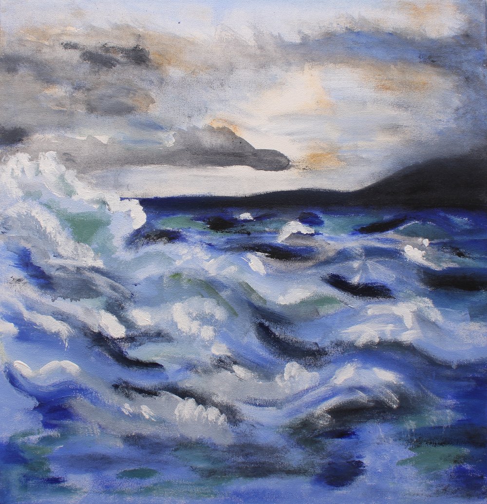 Water Wave Painting at PaintingValley.com | Explore collection of Water ...