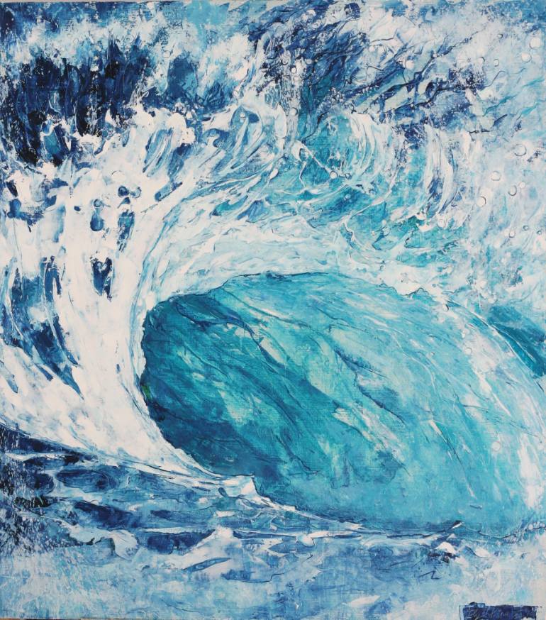 Wave Painting at PaintingValley.com | Explore collection of Wave Painting