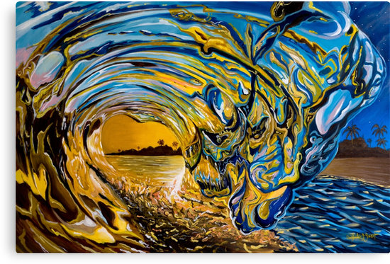 Wave Painting at PaintingValley.com | Explore collection of Wave Painting